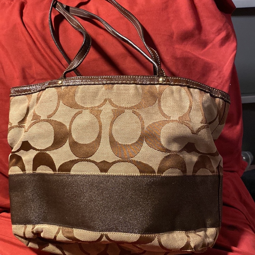 Coach Signature Canvas Bag - Gem